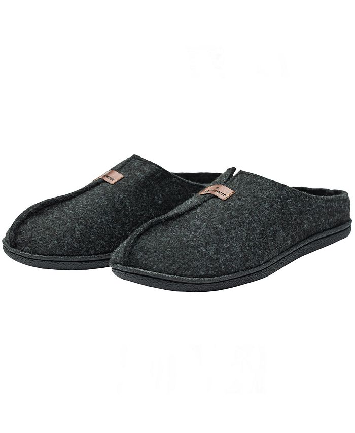 Alpine Swiss Mens Felt Faux Wool Clog Slippers Comfortable Cushion ...