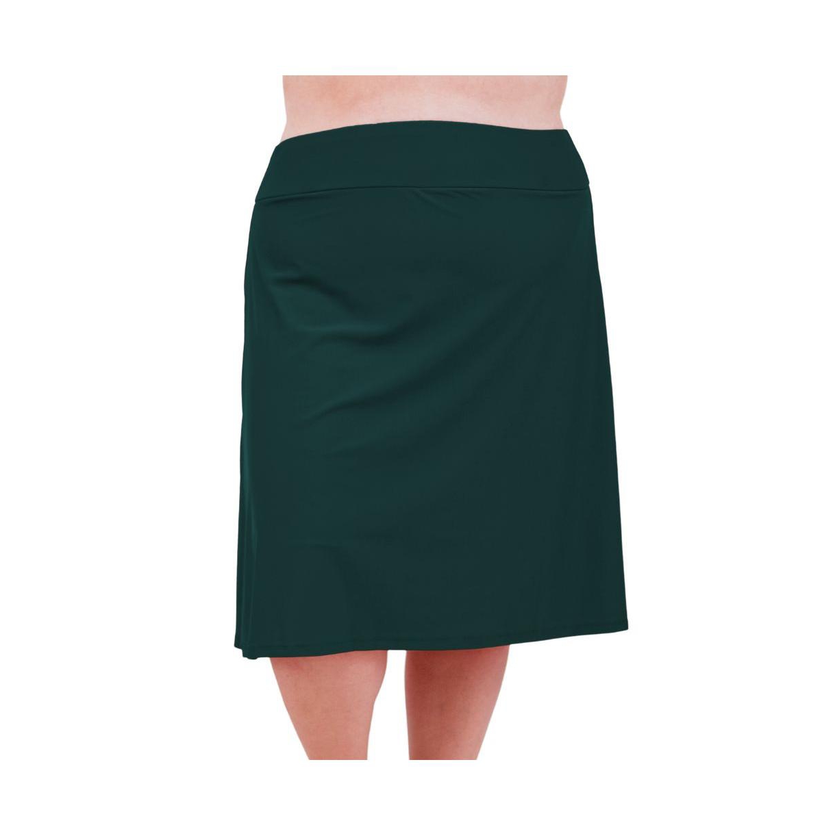 Click here for Calypsa Plus Size Long Swim Skort - Eggplant prices