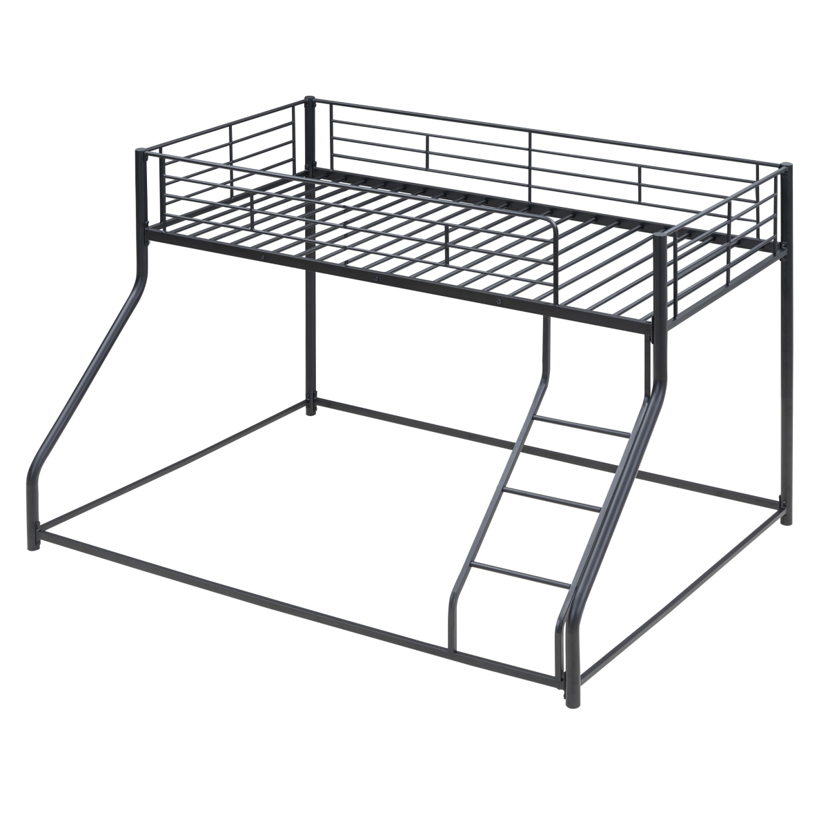 Click here for Simplie Fun Metal Floor Bunk Bed  Twin Xl Over Que... prices