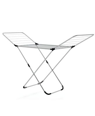 Slickblue Folding Clothes Drying Rack with Adjustable Wings for Indoor ...