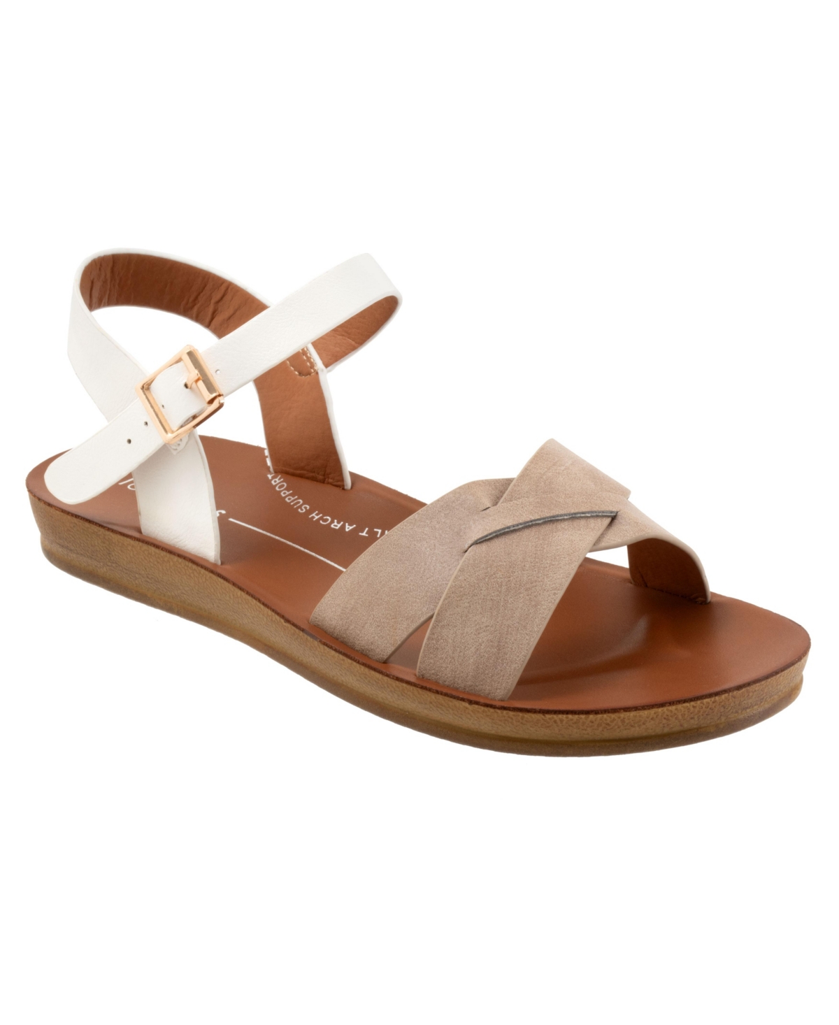 Click here for Los Cabos Jeli Sandal - Taupe/white prices
