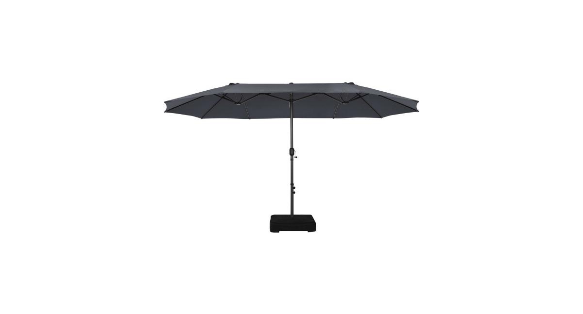 Click here for 15 Feet Double-Sided Patio Umbrellawith 12-Rib Str... prices