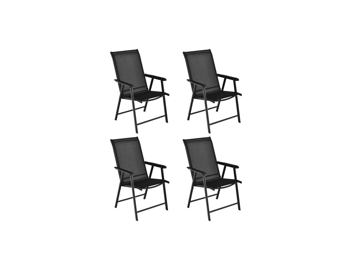 Click here for Slickblue 4-Pack Patio Folding Chairs Portable for... prices