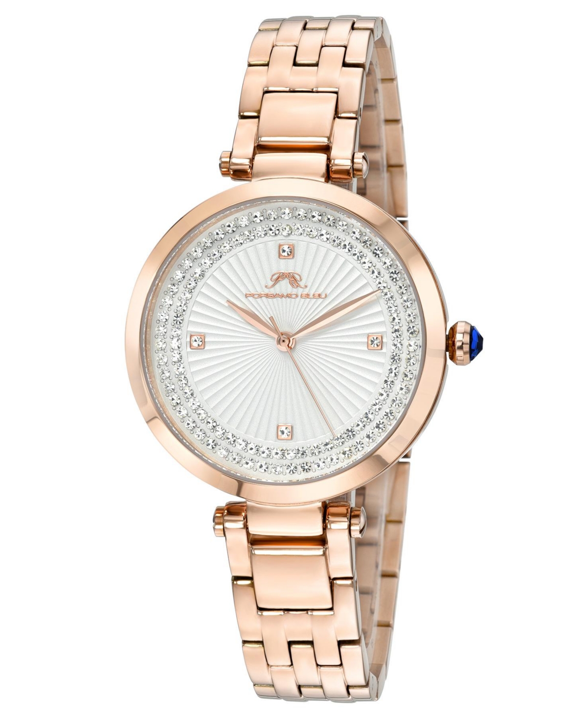 Click here for Porsamo Bleu Natalie Stainless Steel Rose Tone Wom... prices