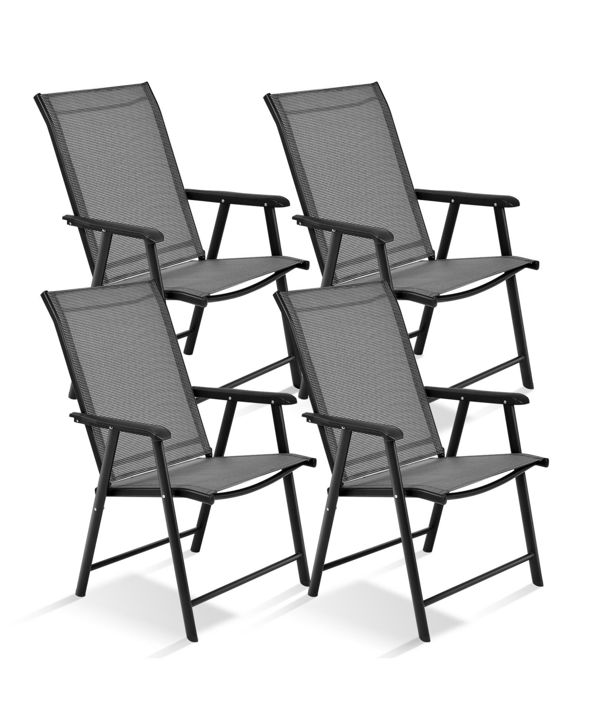 Click here for Slickblue 4-Pack Patio Folding Chairs Portable for... prices