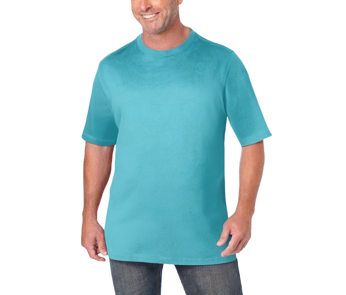 Click here for KingSize Big & Tall Shrink-Less Lightweight Crewne... prices
