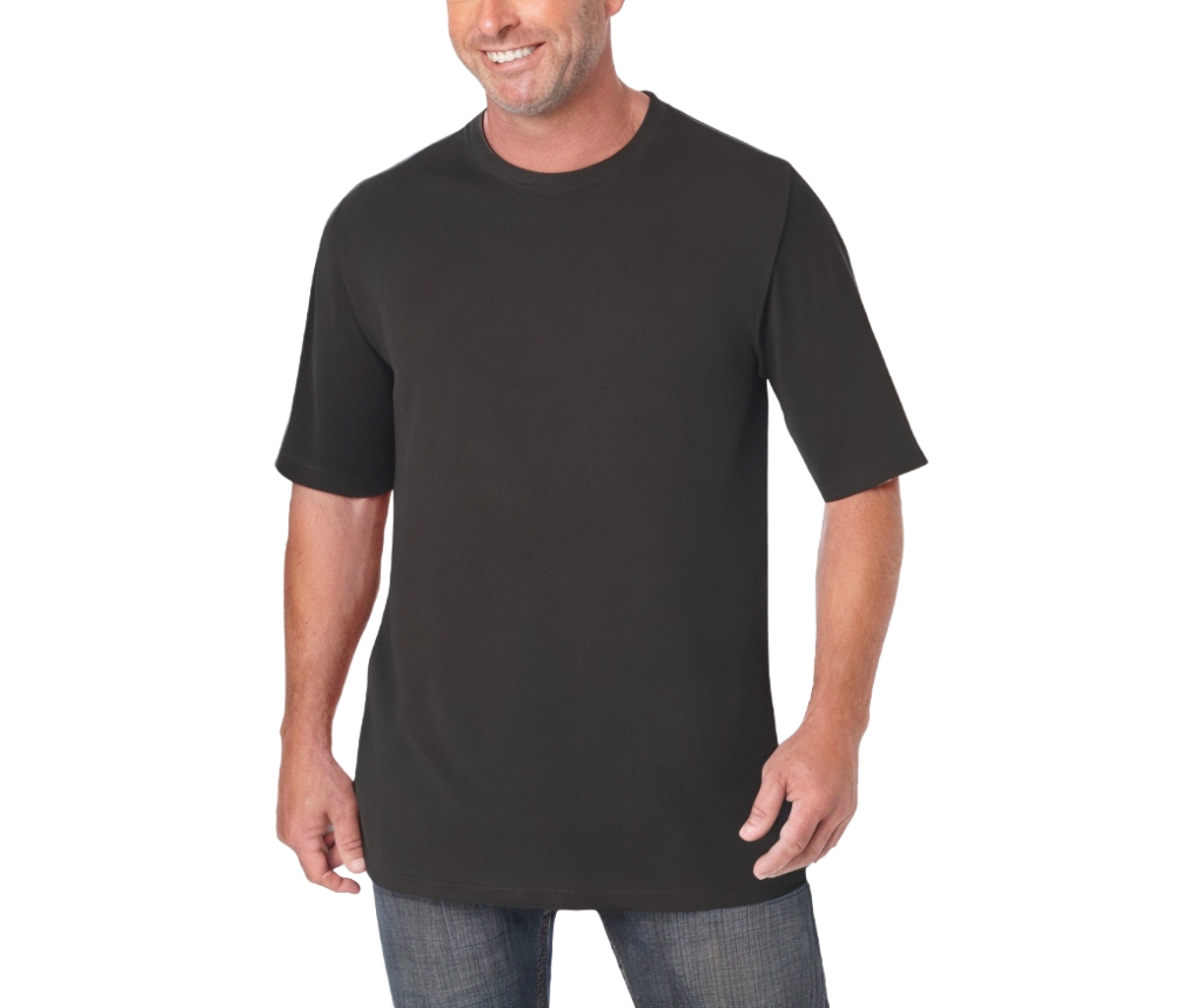 Click here for KingSize Big & Tall Shrink-Less Lightweight Crewne... prices
