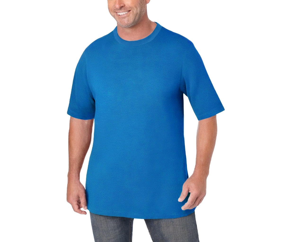 Click here for KingSize Big & Tall Shrink-Less Lightweight Crewne... prices