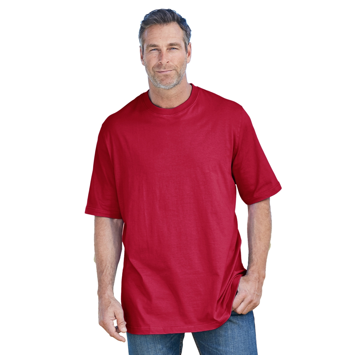 Click here for KingSize Big & Tall Shrink-Less Lightweight Crewne... prices