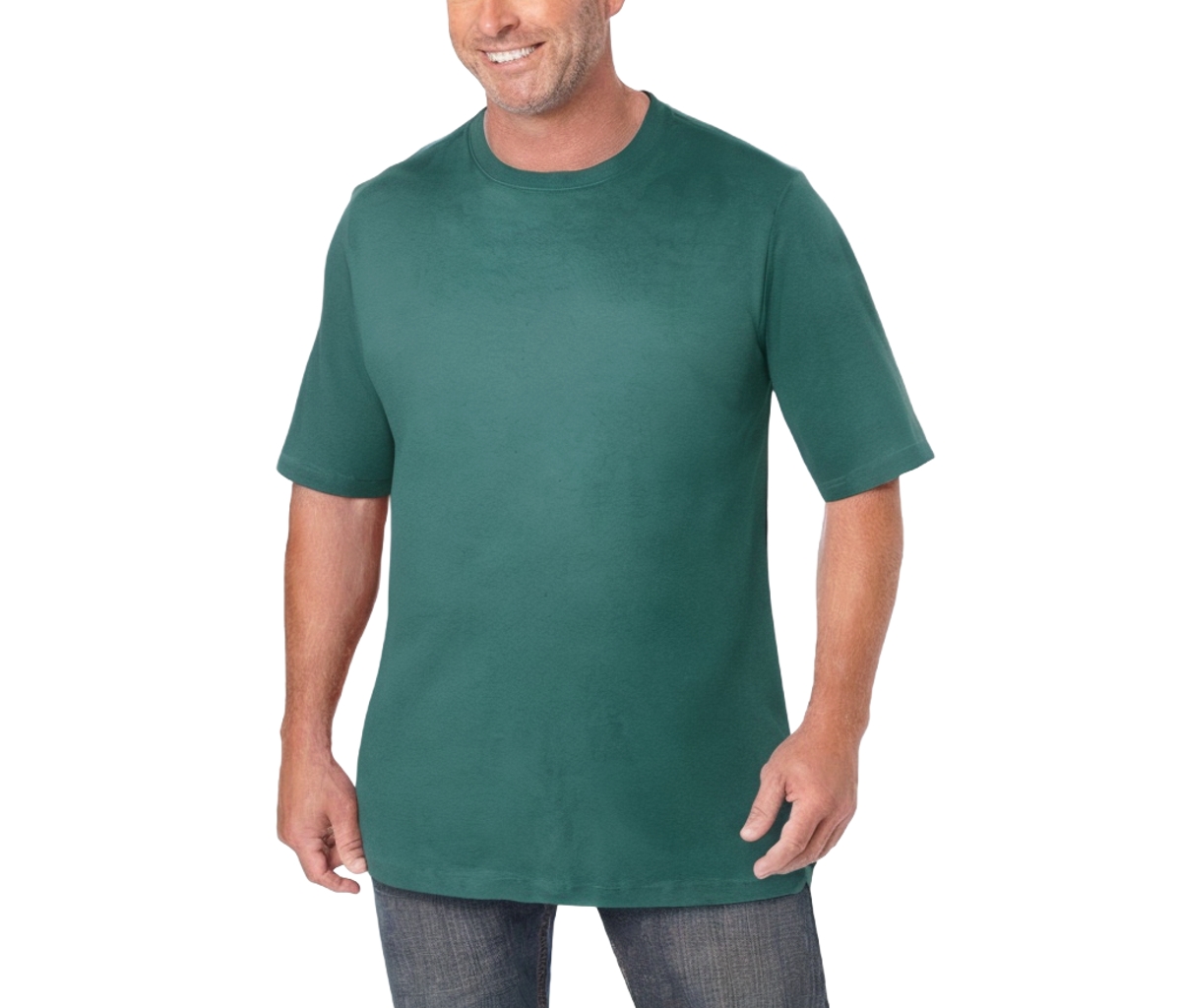 Click here for KingSize Big & Tall Shrink-Less Lightweight Crewne... prices