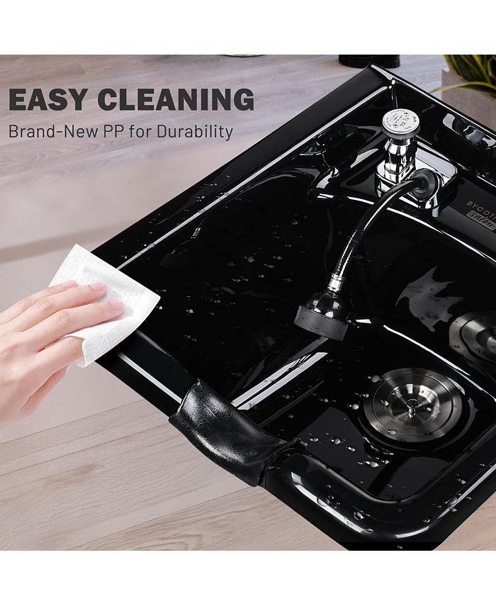 Yescom Shampoo Bowl Beauty Salon Sink Bowl Barber Shop Mounting Ability ...
