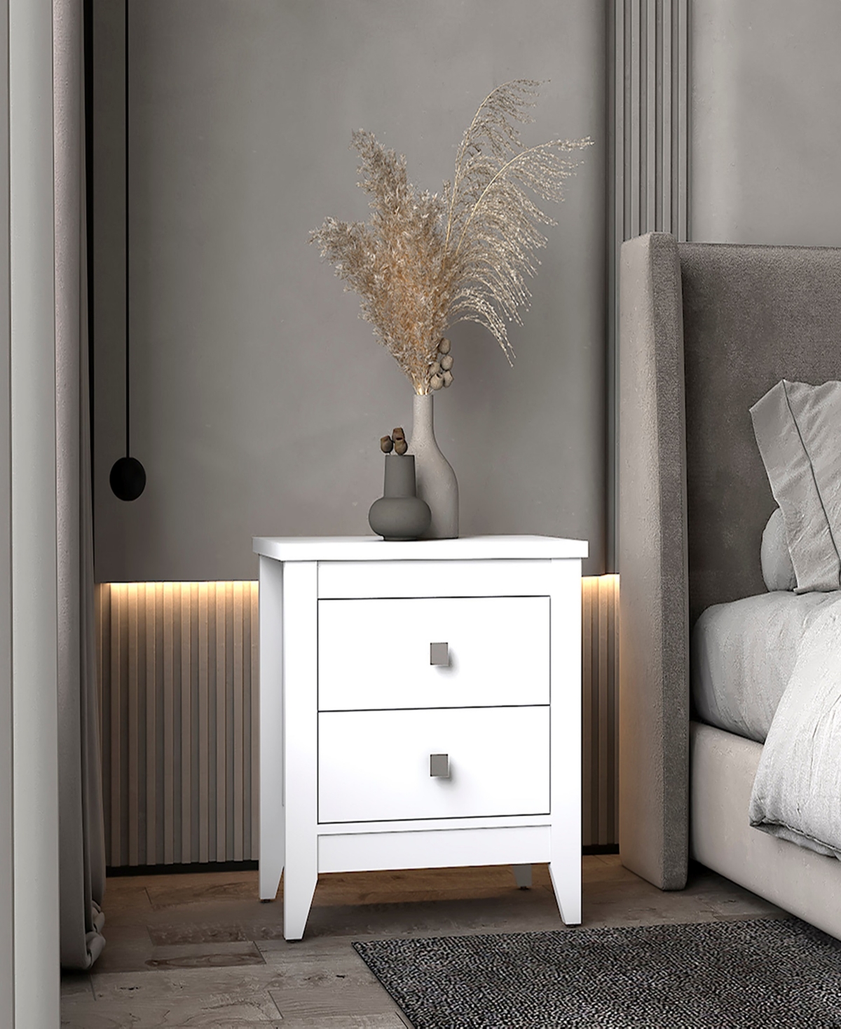 Click here for Fm Furniture Breeze Four-Legged Modern Bedroom Nig... prices