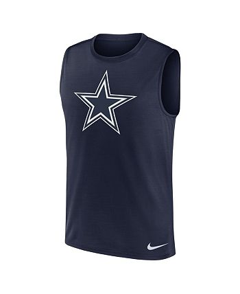 Nike Men's Navy Dallas Cowboys Blitz Legend Muscle Perform Tank Top ...