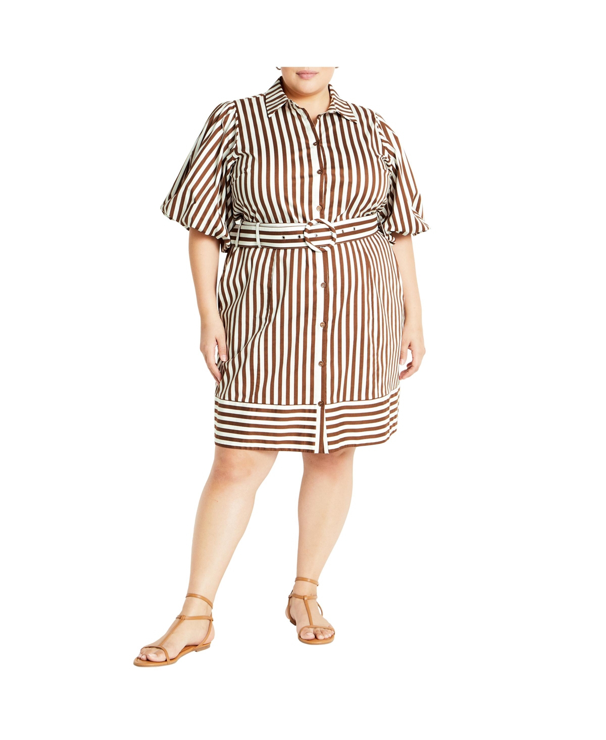 Click here for City Chic Womens Stripe May Dress - Tabacco stripe prices