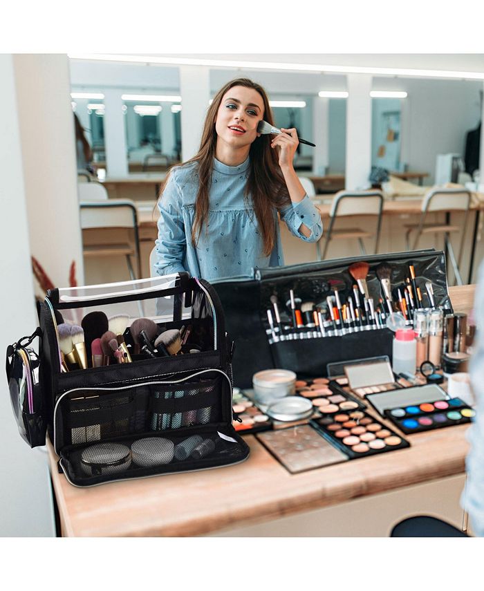 Byootique Makeup Brush Case Portable Artist Brush Holder Stand-Up ...