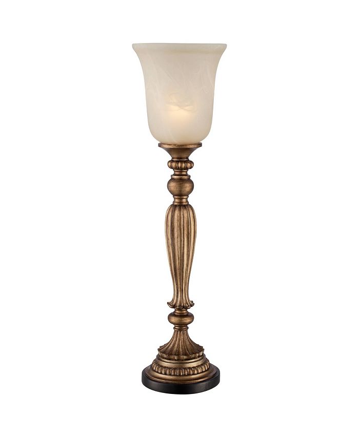 Regency Hill Fluted Column Traditional Vintage Uplight Table Lamp 27 3/ ...