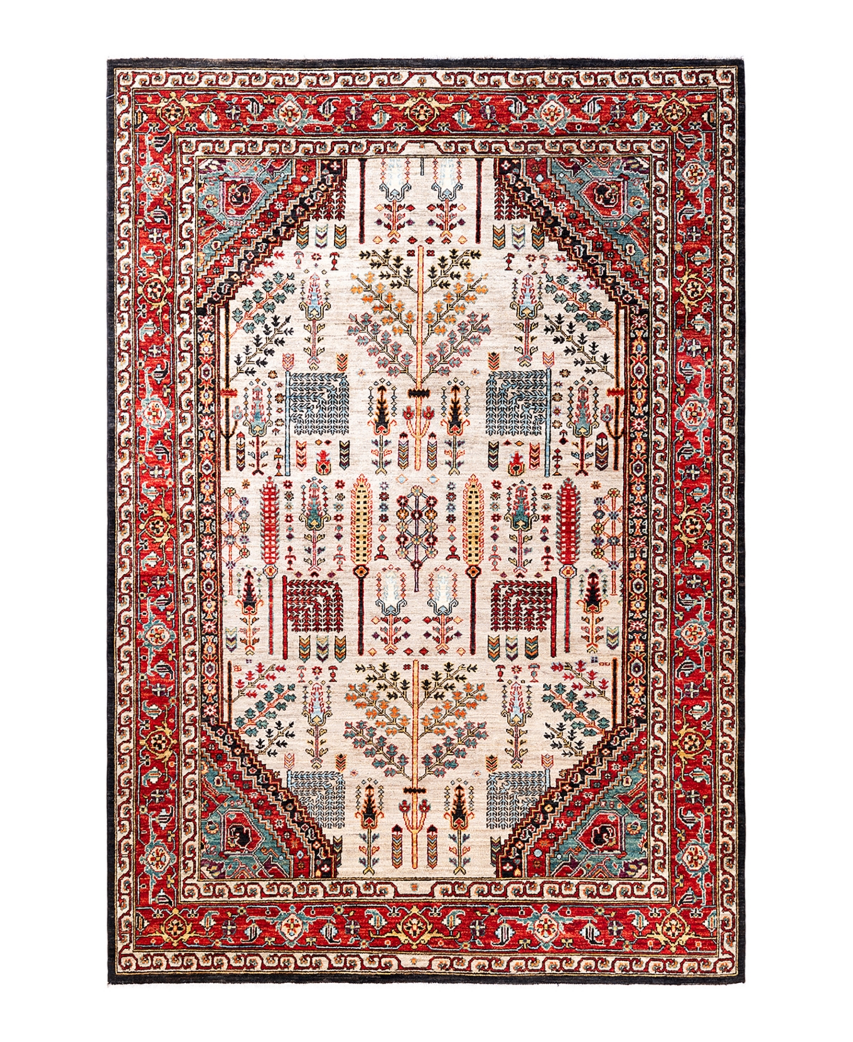 Adorn Hand Woven Rugs Serapi 63x91 Area Rug - Beige