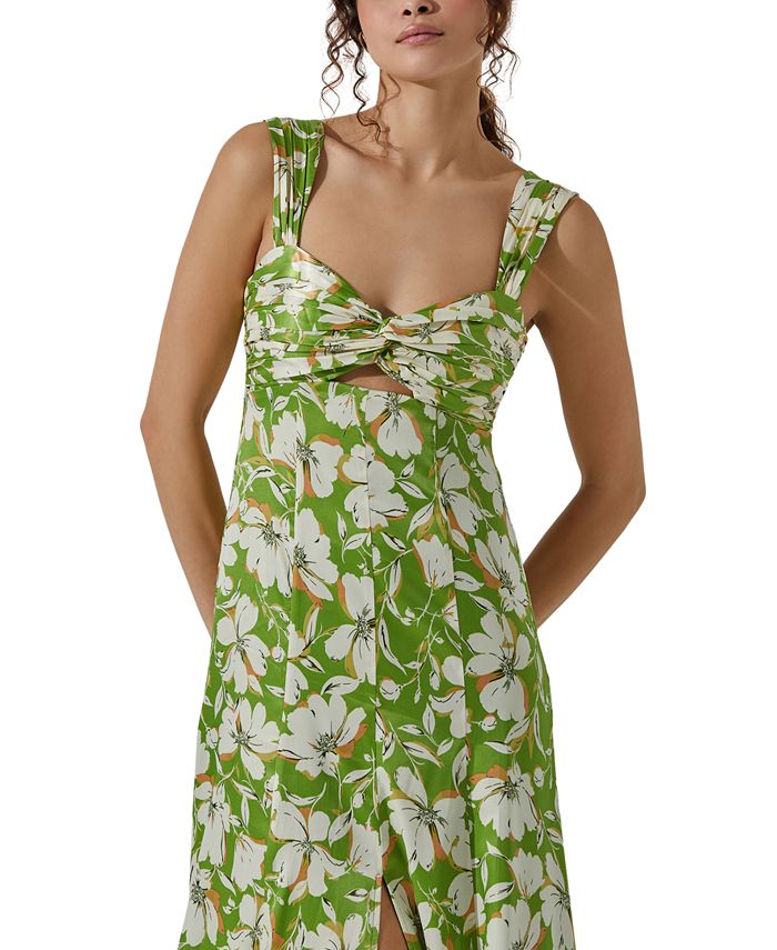 ASTR the Label Women's Twisted-Bust Cutout Midi Dress - Macy's