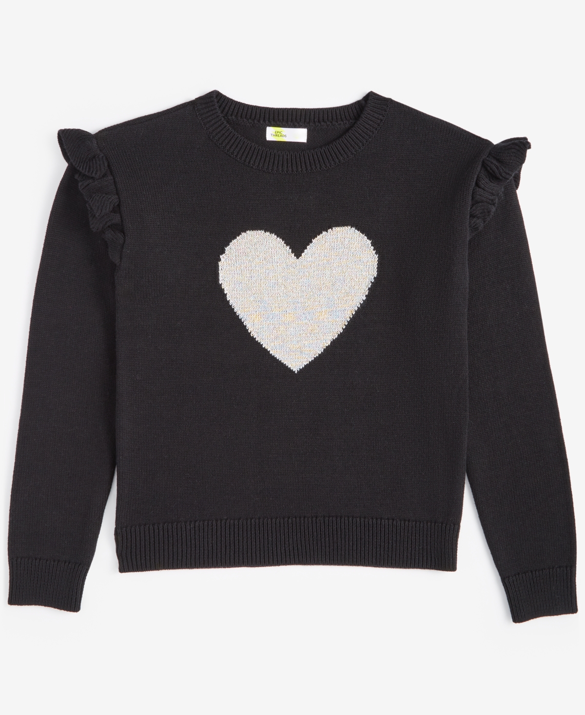 Click here for Epic Threads Little & Big Girls Heart Pullover Swe... prices