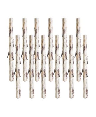 Lifelike Birch Branches (Set of 12) Artificial Trees with Detailed PVC ...