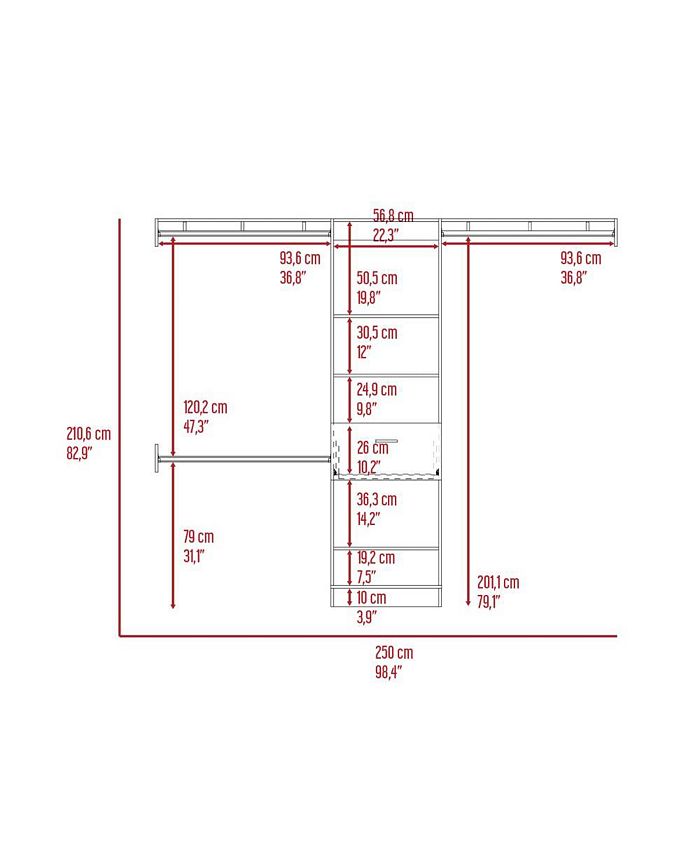 FM FURNITURE Cross Closet System - Macy's