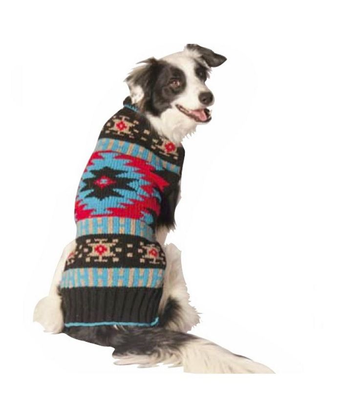 Chilly Dog XXL Black Southwest Dog Sweater - Macy's