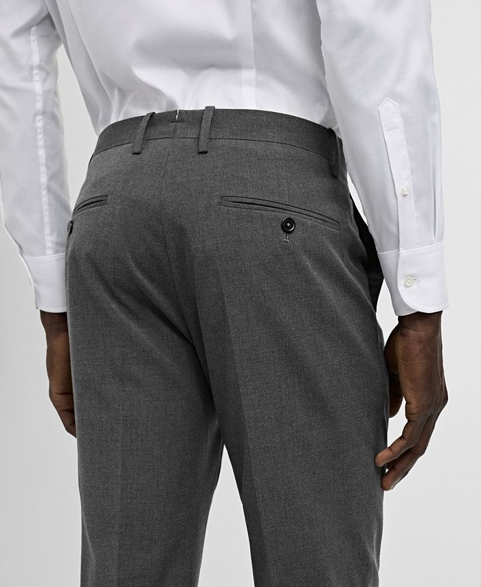 MANGO Men's Stretch Fabric Slim-Fit Suit Pants - Macy's