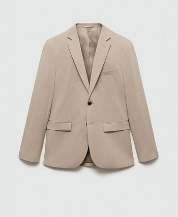 MANGO Men's Super Slim-Fit Stretch Fabric Suit Blazer - Macy's
