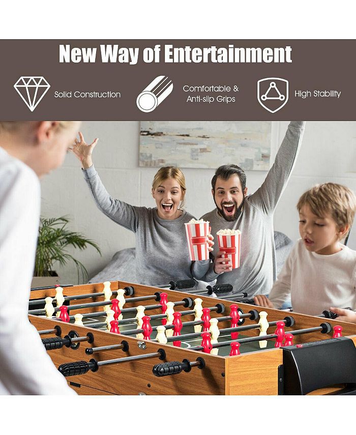 SUGIFT 48 Inch 3-In-1 Multi Combo Game Table with Soccer for Game Rooms ...