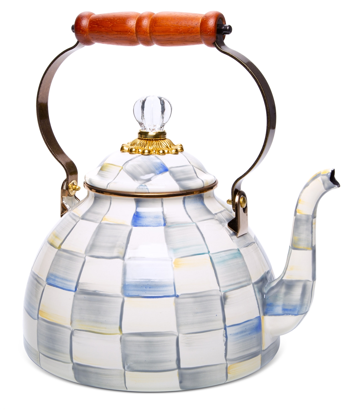 Click here for Mackenzie-Childs Sterling Check 3-Qt. Tea Kettle prices