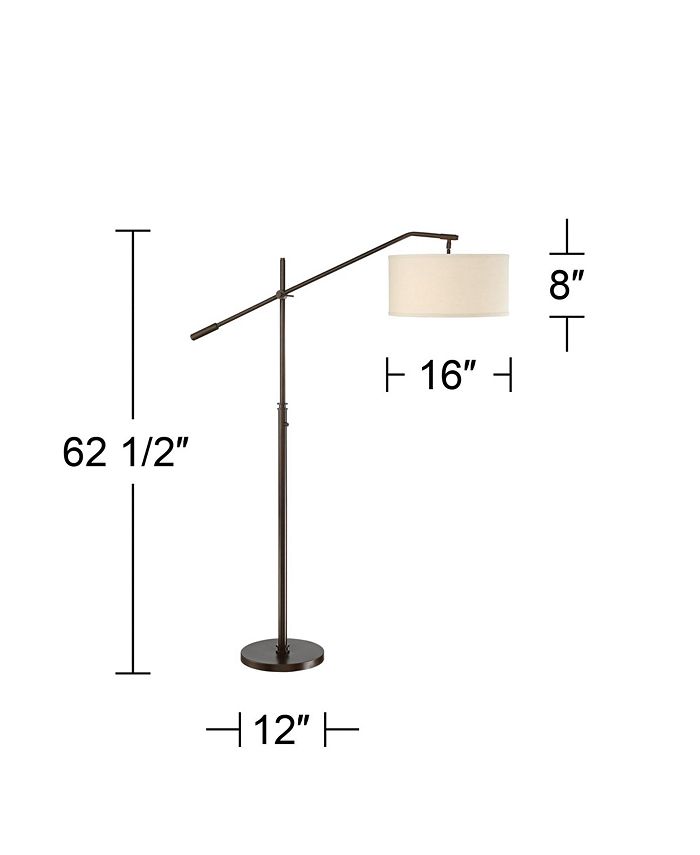 Possini Euro Design Holden Industrial Modern Floor Lamp Standing 62.5 ...