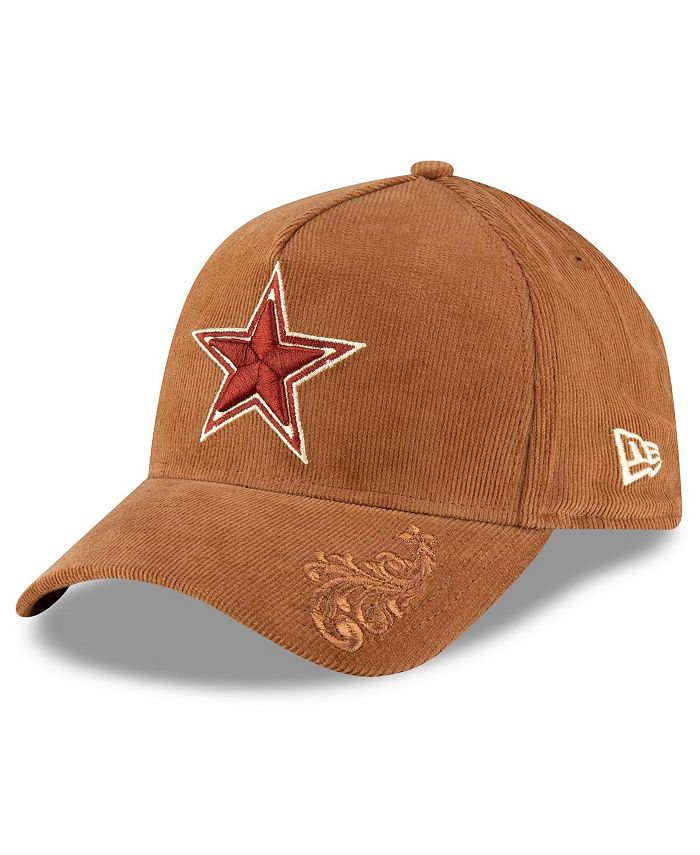 New Era Men's Brown Dallas Cowboys Ornamental Corduroy 9FORTY ...
