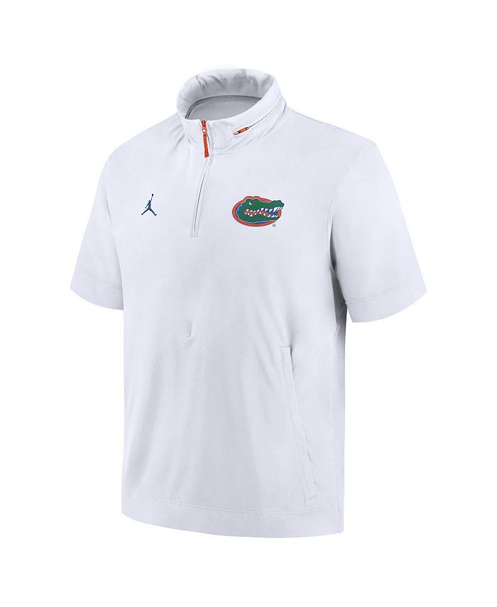 Jordan Men's White Florida Gators 2024 Sideline Coach Short Sleeve Half ...