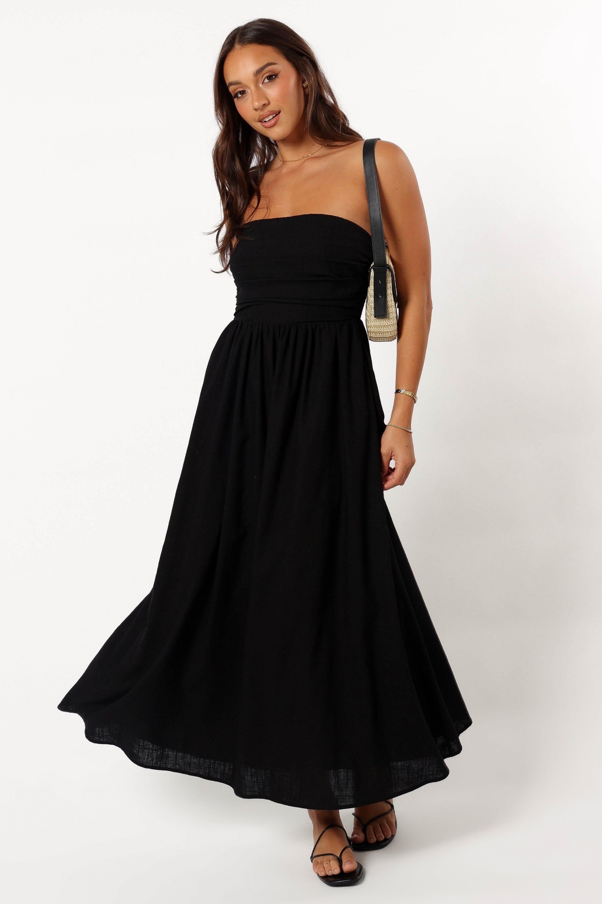 Click here for Petal and Pup Womens Kayt Strapless Dress - Black prices