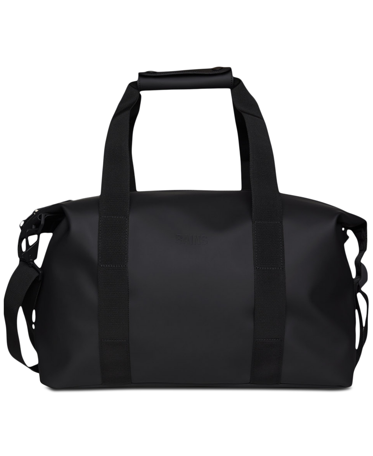 Click here for Rains Mens Hilo Weekend Duffle Bag - Black prices