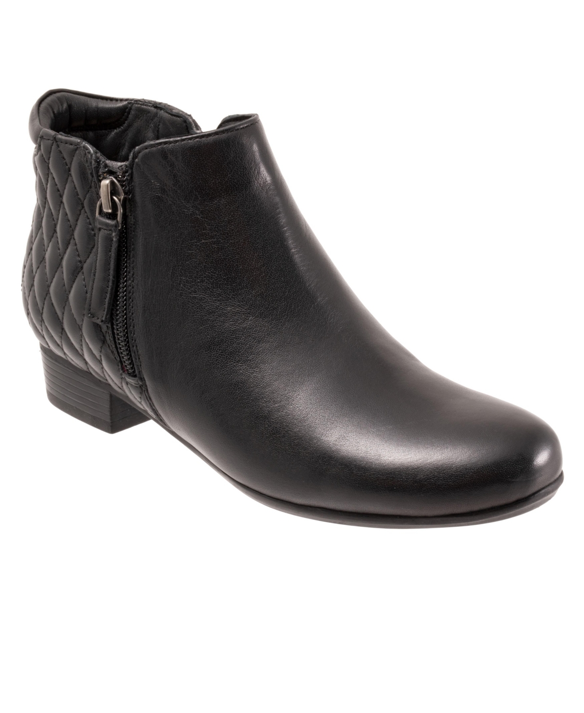 Click here for Trotters Major Bootie - Black quilted prices