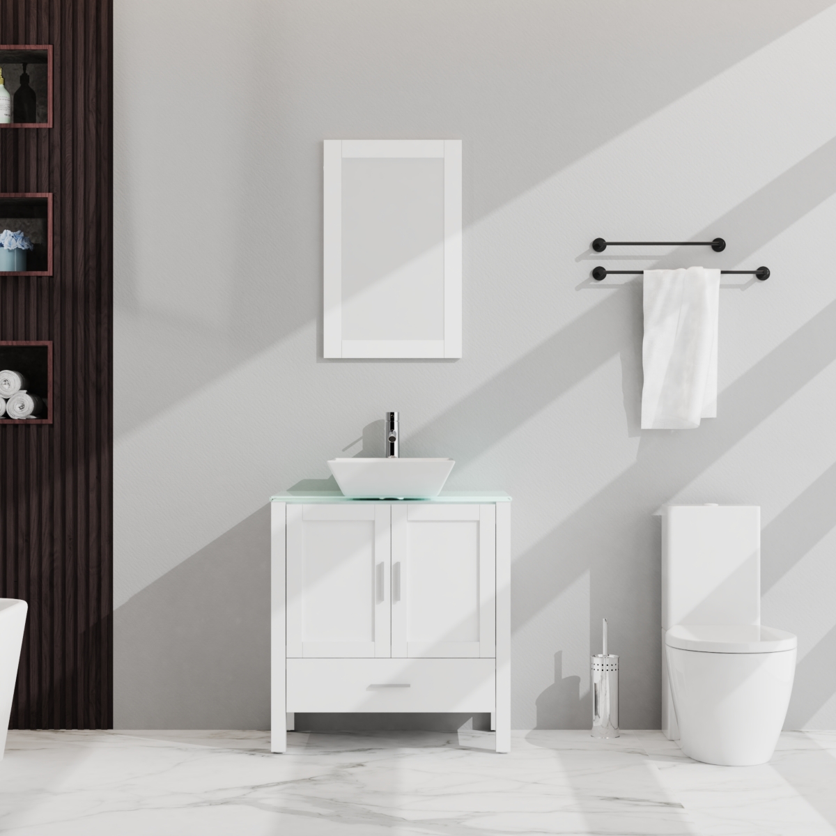 Click here for 30" Bathroom Vanity and Sink Combo Glass Top... prices