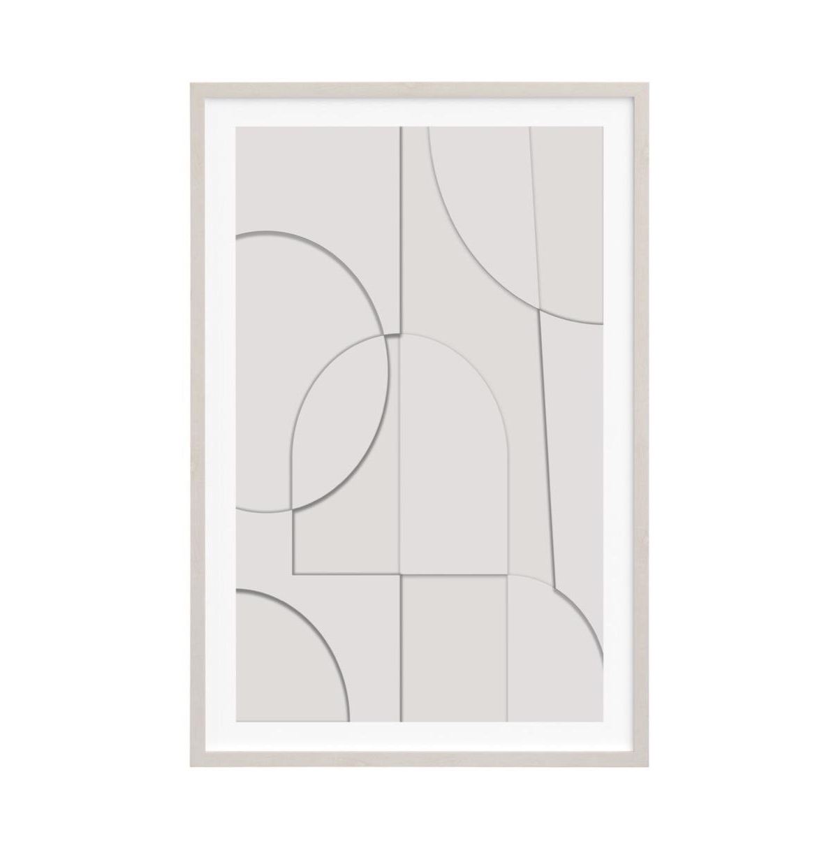 Peaceful Configuration Framed Wall Art - Ivory