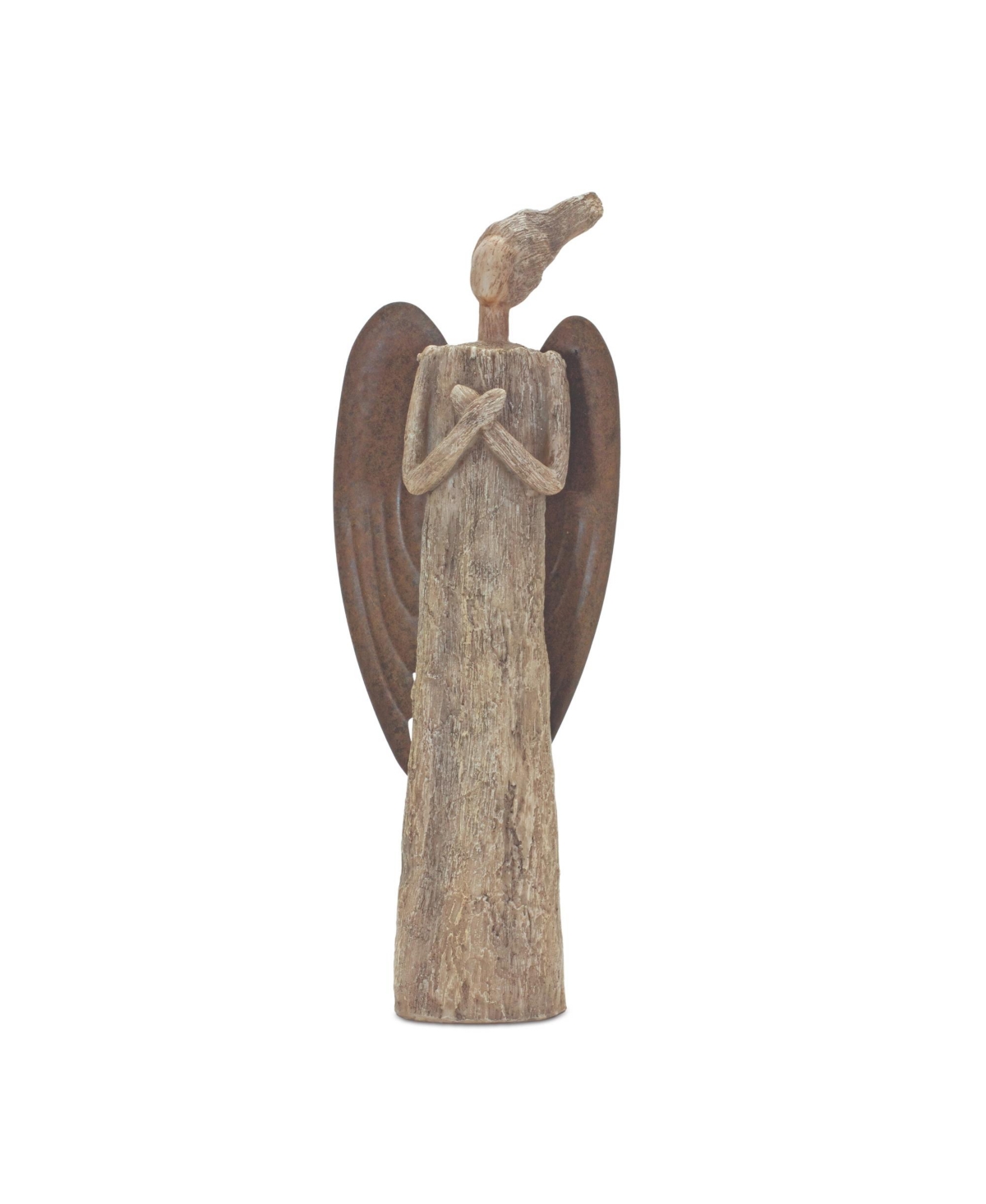 Click here for Slickblue Rustic 15h Tree Angel Statue - Brown prices