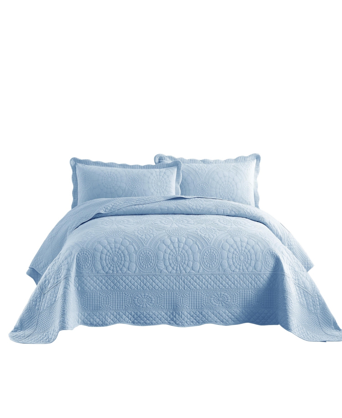 Click here for MarCielo 3 Pcs 100 Cotton Oversized Bedspread Quil... prices