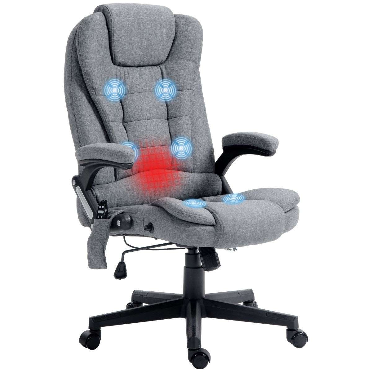 Click here for Vinsetto 6 Point Vibrating Massage Office Chair wi... prices