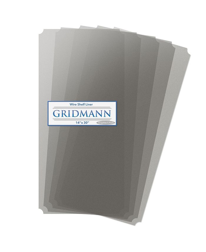 GRIDMANN Set of 5 Shelf Liners for 14 x 30 inch Wire Rack - Commercial ...