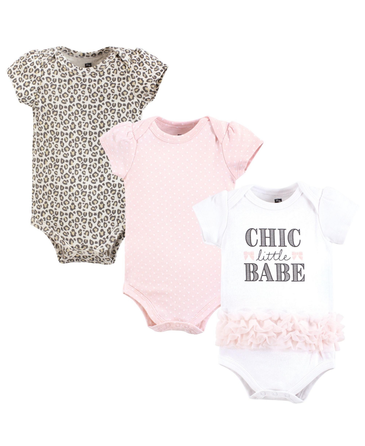 Click here for Hudson Baby Baby Girls Hudson Cotton Bodysuits 3-P... prices