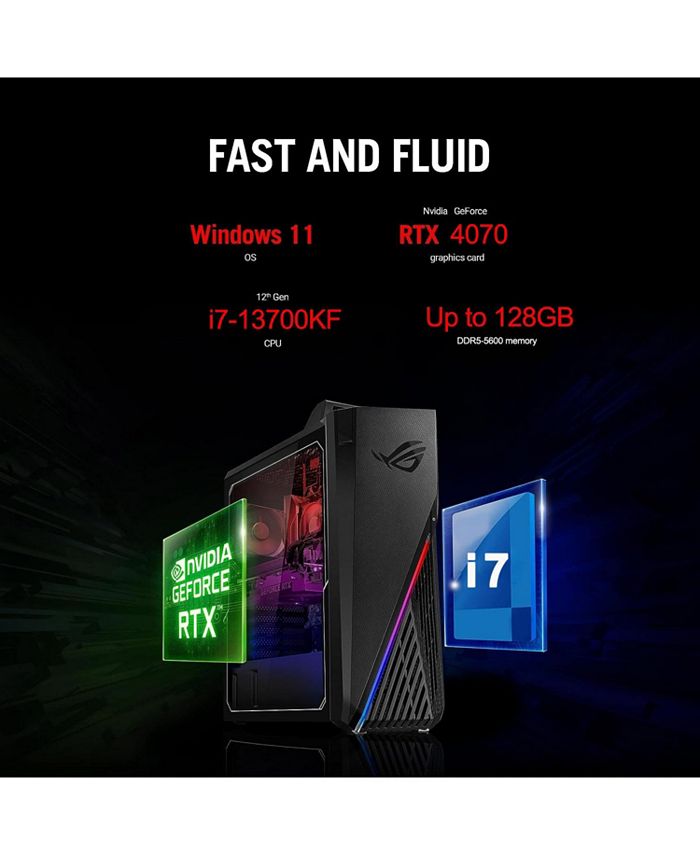 ASUS ROG Gaming Tower Desktop Intel Core i7 13700KF 32GB RAM NVIDIA ...