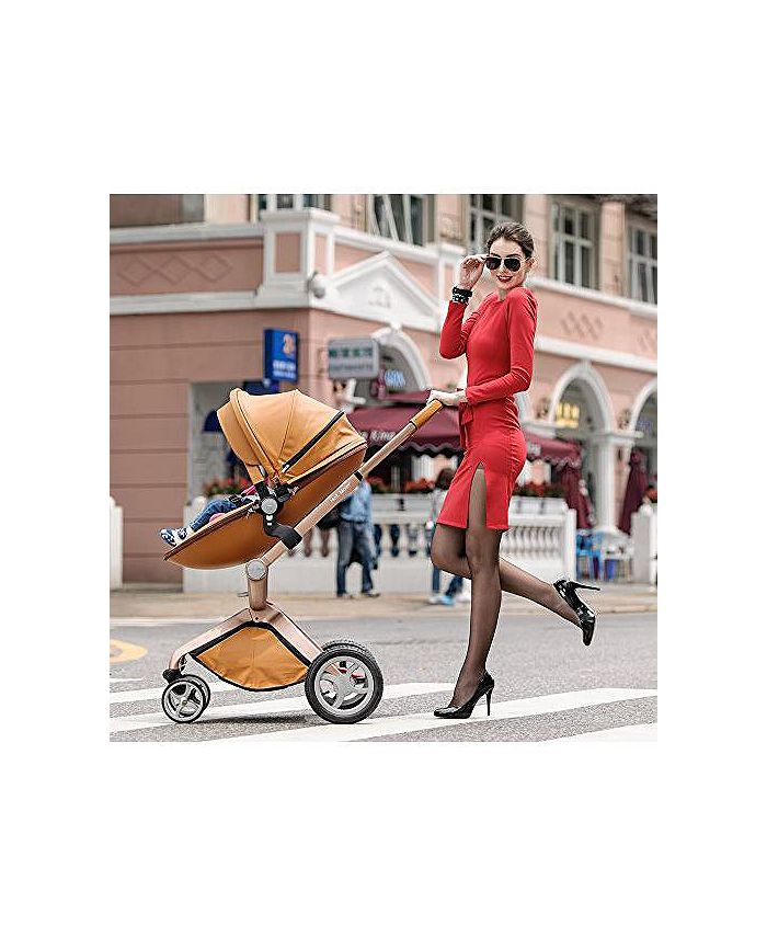 Hotmom Boys Baby Stroller: Height-Adjustable Seat and Reclining Baby ...