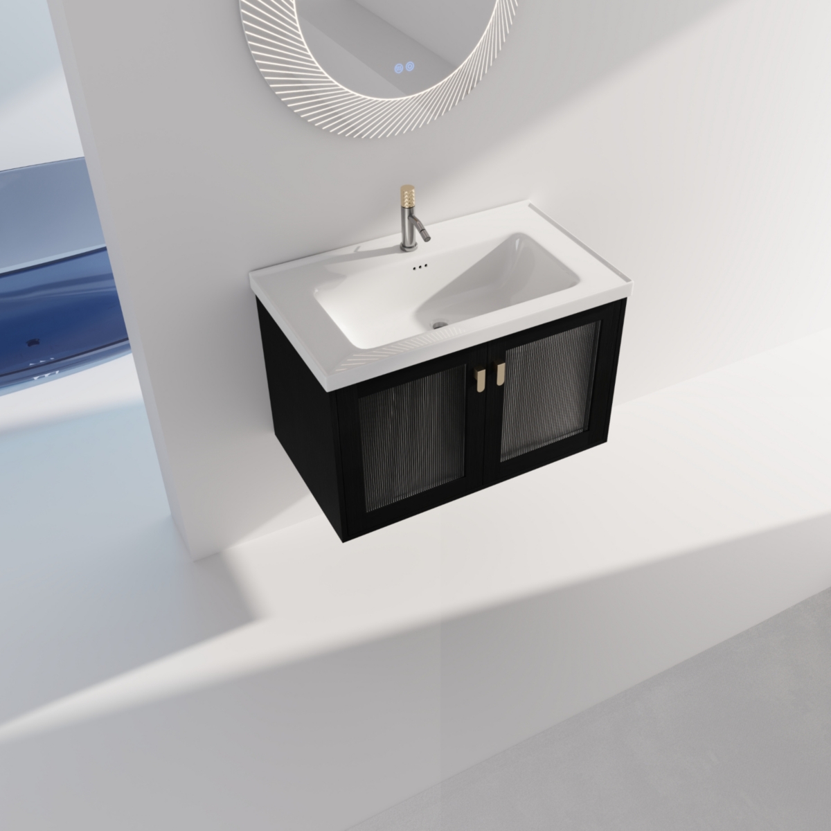 Click here for Streamdale 32 Inch Wall-Mounted Bathroom Vanity Wi... prices