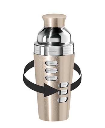Oggi Dial a Drink 23oz Stainless Steel Cocktail Shaker - Macy's