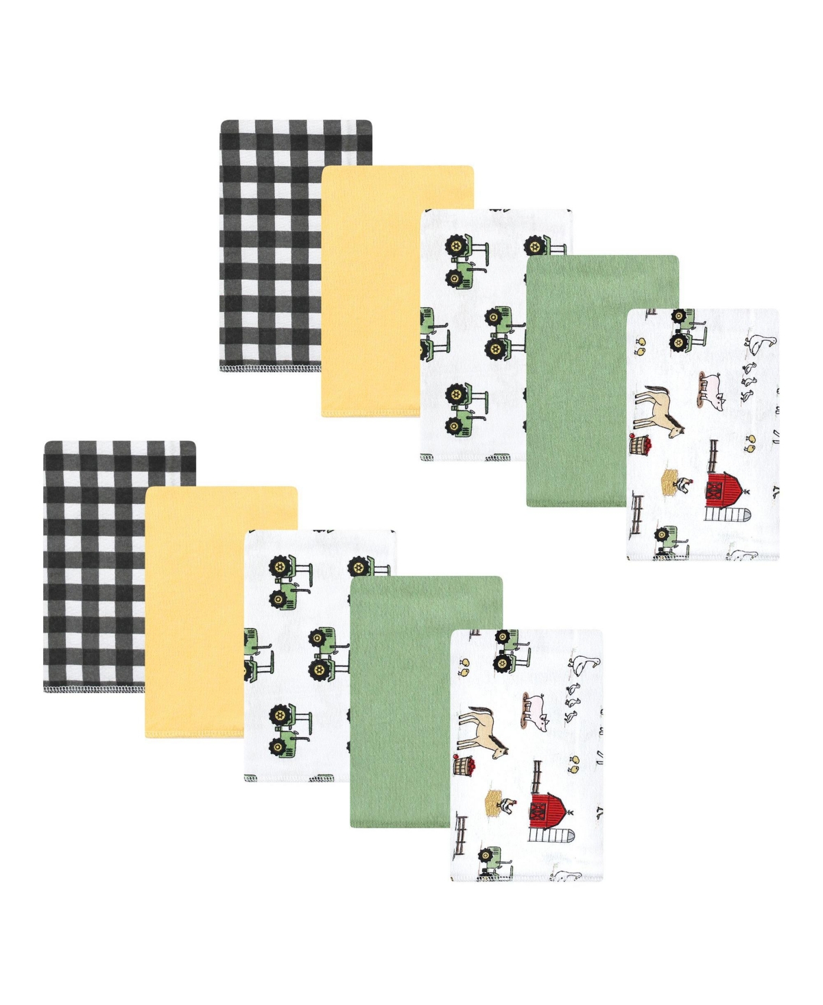 Click here for Hudson Baby Boys Ten-Piece Cotton-Poly Flannel Bur... prices