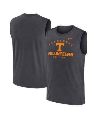 Nike Men's Anthracite Tennessee Volunteers Primetime Legend Lock Up Performance Muscle Tank Top ...