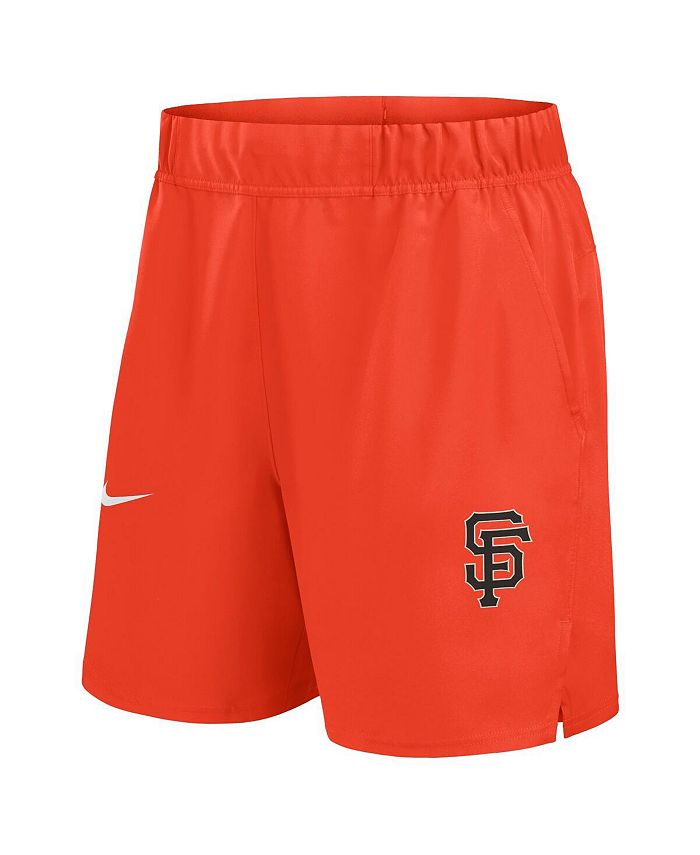 Nike Men's Orange San Francisco Giants Woven Victory Performance Shorts ...